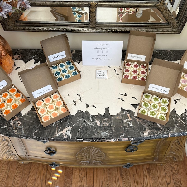 Cute Daisy Flower Tealights, Set of 4/ Set of 9, Handmade, Tealight ...