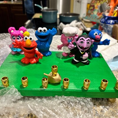 Princess Menorah Classic Disney Judaica Hanukkiah Repurposed Jasmin ...