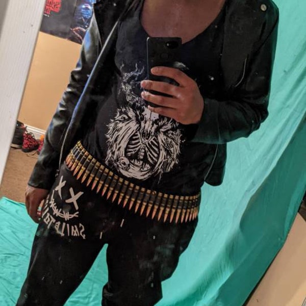 Bullet Belt,punk Belt,gothic Belt,heavy Metal Bullet Belt,punk Fashion ...