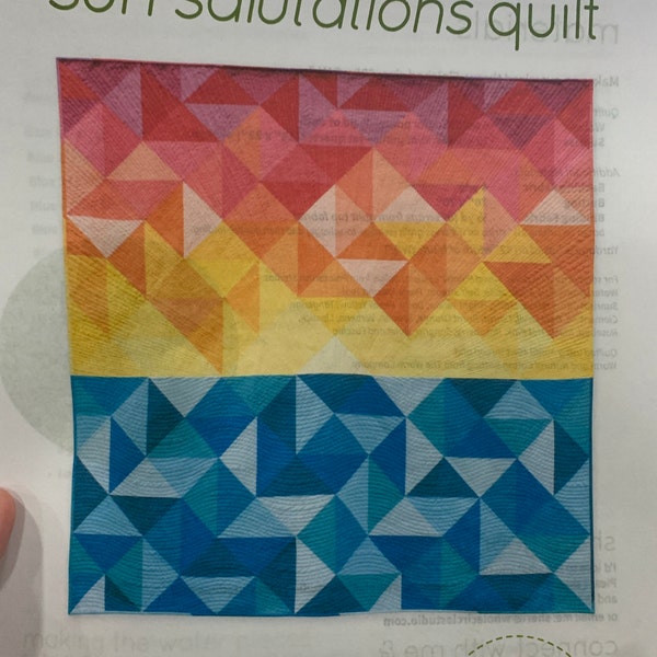 Sunrise / Sunset Quilt. Pattern Only. Modern Quilt. Yogi Gift. Baby ...