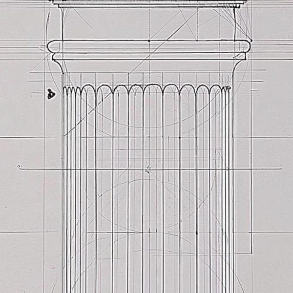 How to Draw Classical Architecture – Greek Doric Capital Step-by-step ...
