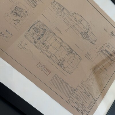 Mercedes W121 190SL Sport Roadster 1955-63 Construction Drawing ART ...