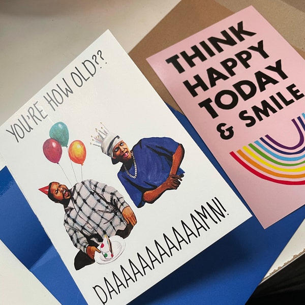 Friday Birthday Card, 90s Pop Culture, Hip Hop Birthday Card, Funny ...