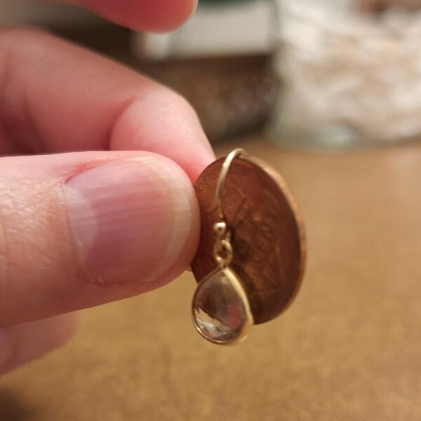 14k Yellow Gold Filled Ball Dangle Earring, Post, French Wire, or ...