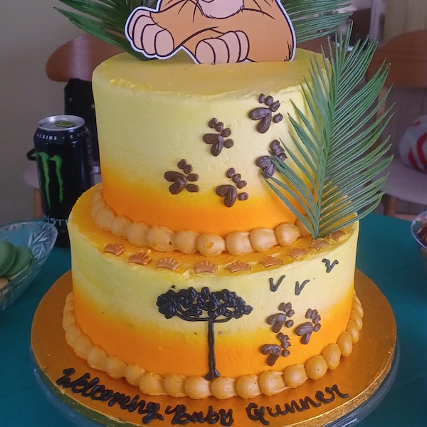 3 Baby Lion King, Simba Mini Diaper Cakes, Party Decoration, Baby ...