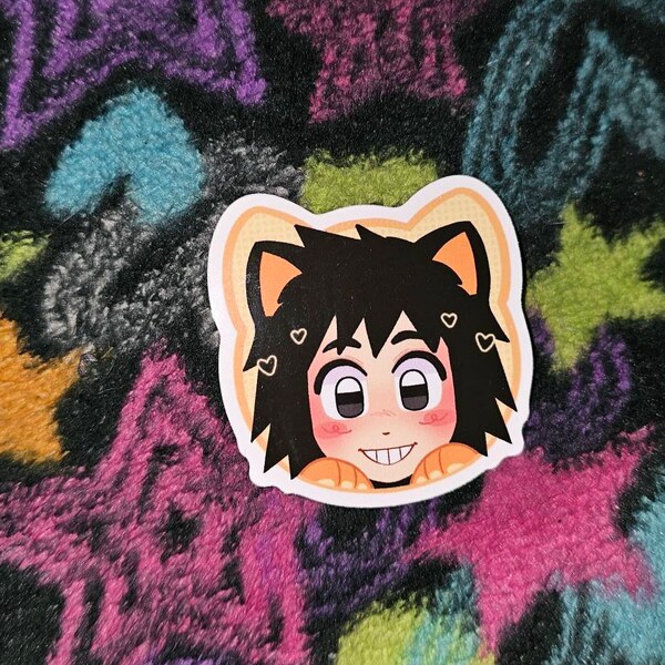 MHA Kitty Stickers - Etsy