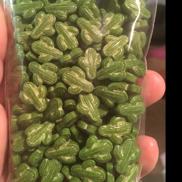 Green Cactus Candy Sprinkles- Cute Little Cacti, Green Cactus Candy ...
