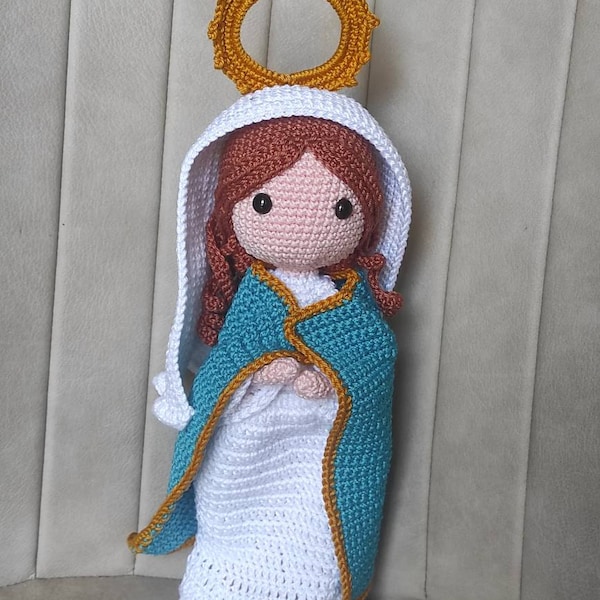 PATTERN: Blessed Virgin Mary Crochet Amigurumi, Virgin Mary Amigurumi ...