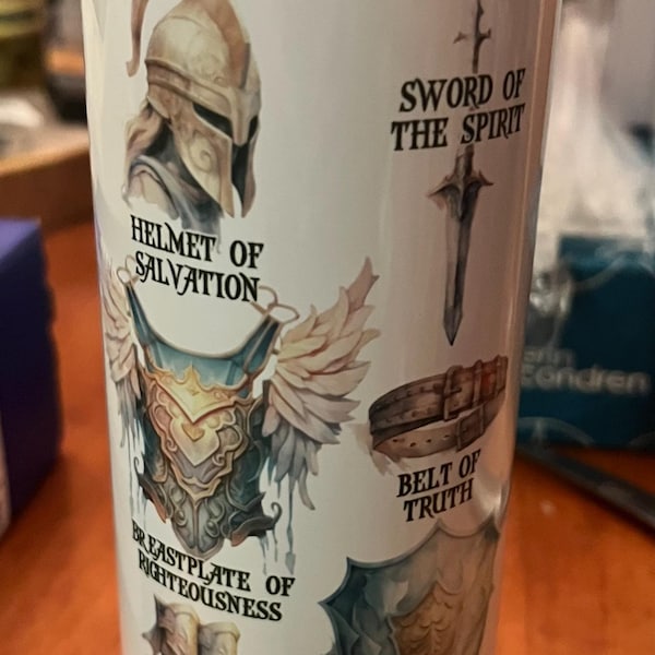 Armor of God Tumbler Warrior of GOD Cup Ephesians 6:11 Tumbler ...