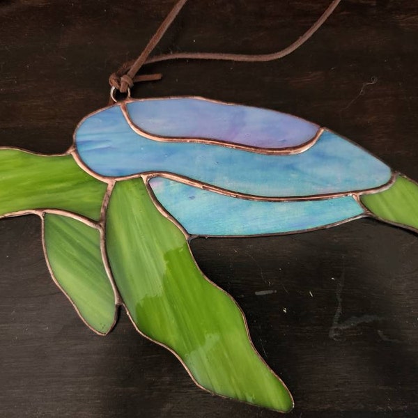 Mini Sea Turtle Stained Glass Pattern: Beginner DIY (digital Download ...