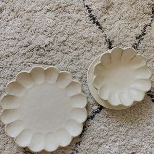 Shush Grace 26cm Pasta Plate Japanese Handmade Rustic White Plate ...