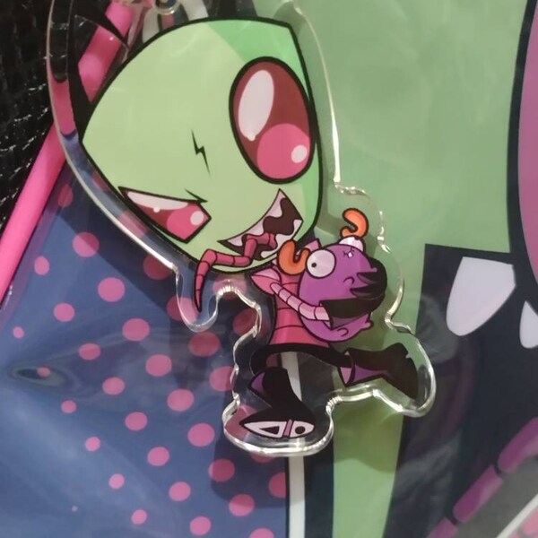 Invader Zim Dib Membrane Acrylic Epoxy Keychain - Etsy
