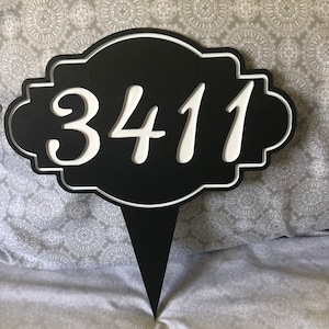 House Numbers Shop Sign with Arrow Business Address Sign | Etsy