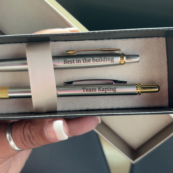 Engraved Black Gold Trim Pen, Exclusive Aviation Gift, Personalized Pen ...