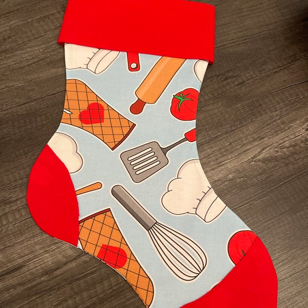 Chef Fabric - in the Kitchen Blue by Jannasalak - Cook Cooking Rolling ...