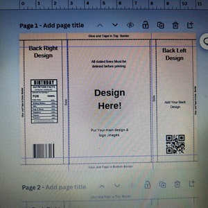 Welche Fruit Snack Template Canva Editable Blank Fruit Snack Label ...