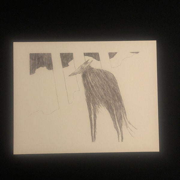 Seer Art Print, 8x10. Mystical Gothic Fantasy Drawing of Occult Witch ...