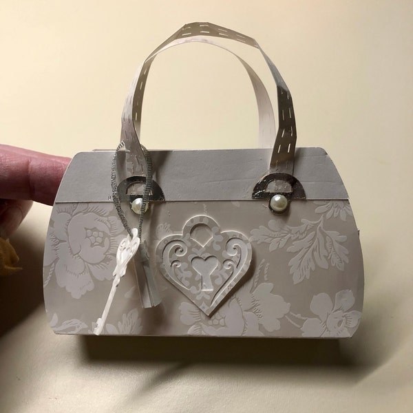 3D Paper Purse Template, 3D Paper Purse Gift Box, 3D Treat Holder, 3D ...