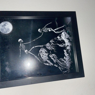 Siren. Art Print. Skeleton Dark Mermaid, Skull Art, Surreal Gothic Home ...