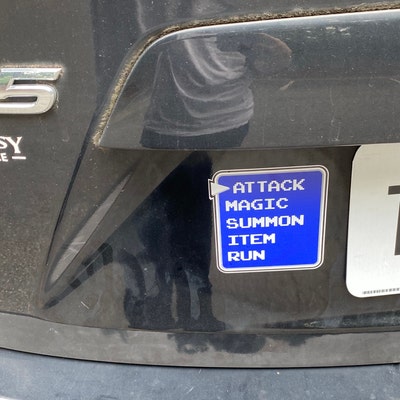 ATTACK MENU From Final Fantasy Funny Video Game Bumper Sticker - Etsy