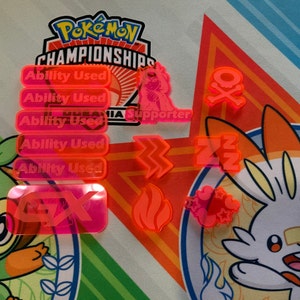 Pokémon TCG Token Set V STAR Token, Special Condition, Ability Used ...