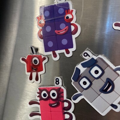 Magnetic Numberblocks Sets, 1-10, 11-20, 30-100, Waterproof, Math ...