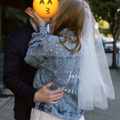 Embroidered Bride Denim Jacket, Bride Jean Jacket, Future Mrs Jacket ...