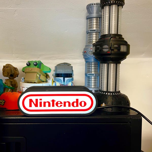 NES Controller LED Lightbox | 3D Printed | Illuminated Decor | USB ...