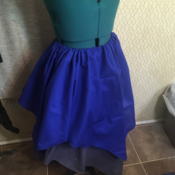 PDF Gathered Waist Jagged Skirt With Two Length Options for Layering ...