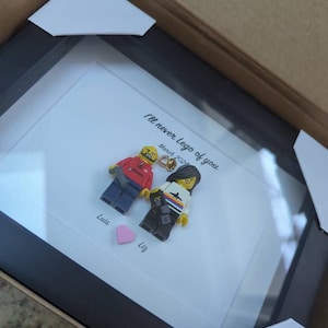 Personalized Mini Me Minifigure Frame. for up to 5 Figures. - Etsy