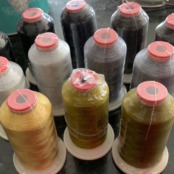 Polyester Machine Embroidery Thread 1000m Pink and Red Color - Etsy