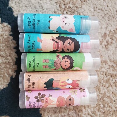 Lip Balm, Disney Descendants Birthday Party Favors, Carlos, Evie, Mal ...