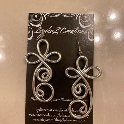 Unique Piece/wire Wrapped Jewelry/silver Aluminum Wire Scarf - Etsy