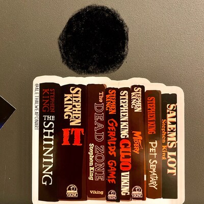 Horror Book Stack Vinyl Sticker Horror Book Stickers Stephen King ...
