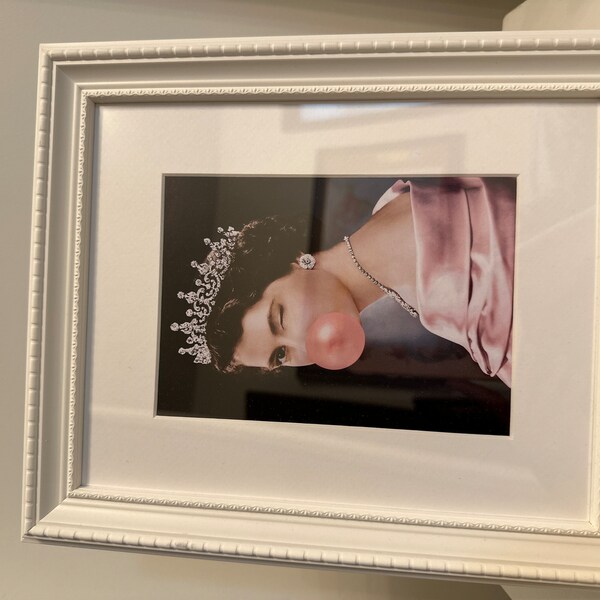 Queen Elizabeth II Print Altered Vintage Art Eclectic Wall Art Altered ...