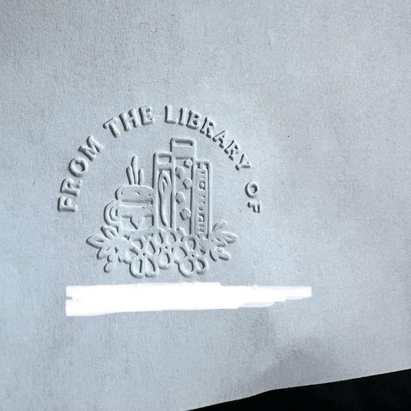CUSTOM EMBOSSER / Initials Embosser / Library Embosser / From the ...