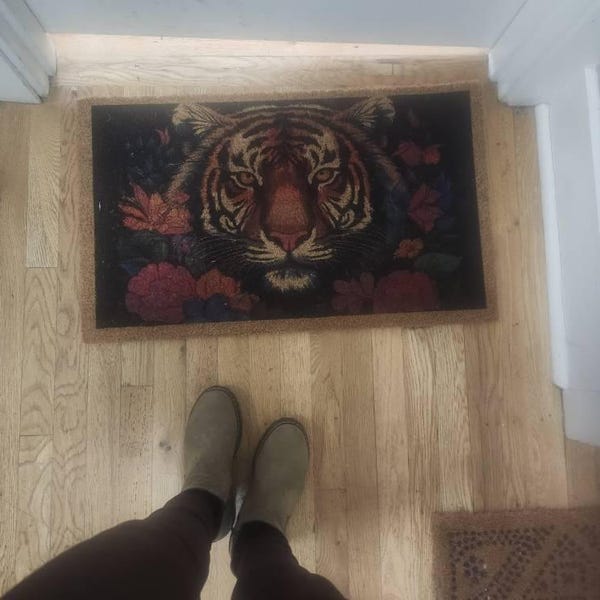 Aztec Pattern Welcome Mat | Tribal Design Doormat | Boho Entrance Rug ...