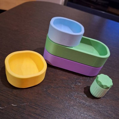 Compact 3D Printed Splendor Game Organizer Customizable Color Inserts ...