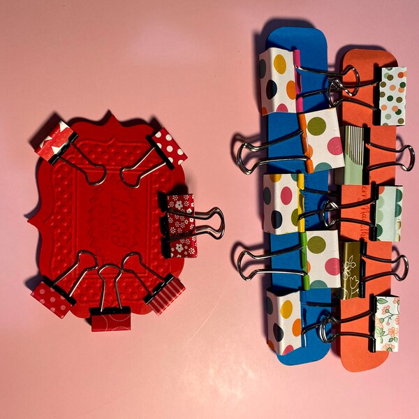 Dotty Foldback Clips for Office Desk Decor - Colourful Stationery ...