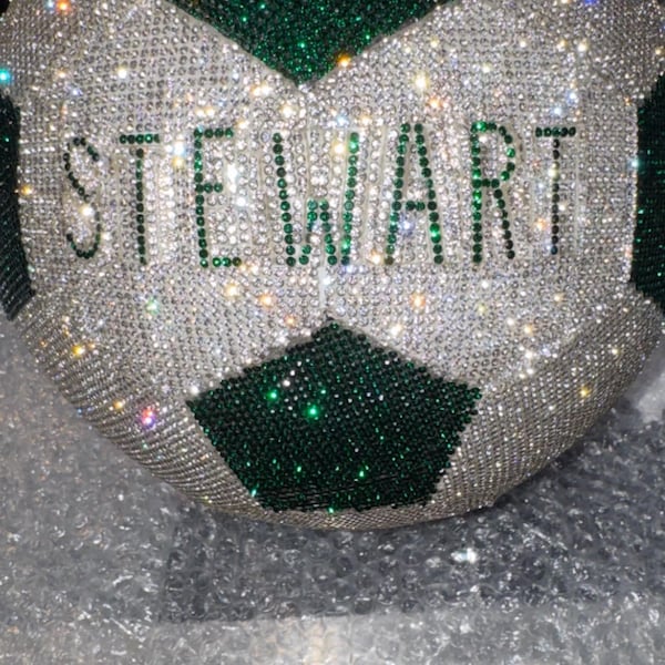 DIAMOND SOCCERBALL Blinged Out Soccerball Kids Sized Women’s Sports ...