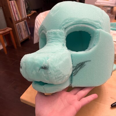 Bucket Style Foam Fursuit Head Base and Liner Pattern - Etsy