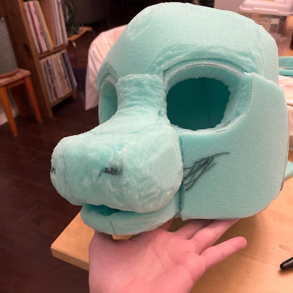 Bucket Style Foam Fursuit Head Base and Liner Pattern - Etsy
