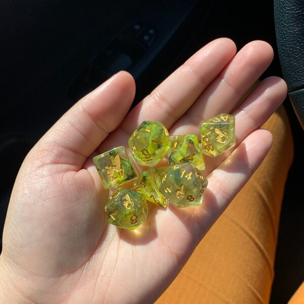 Dice RPG Set of 7 'spirit Of' Hornet Dice , Dungeons and Dragons ...