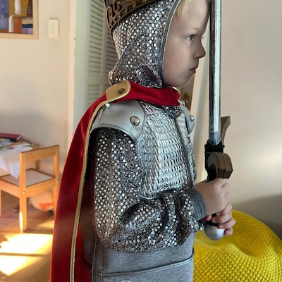 Knight Costume for Kids, Knight Helmet for Kids, Kids Knight Hood, Kids ...