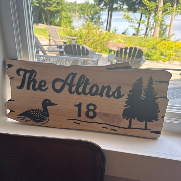 Outdoor Cottage Sign | Custom Cottage Sign | Wood Cottage Sign ...