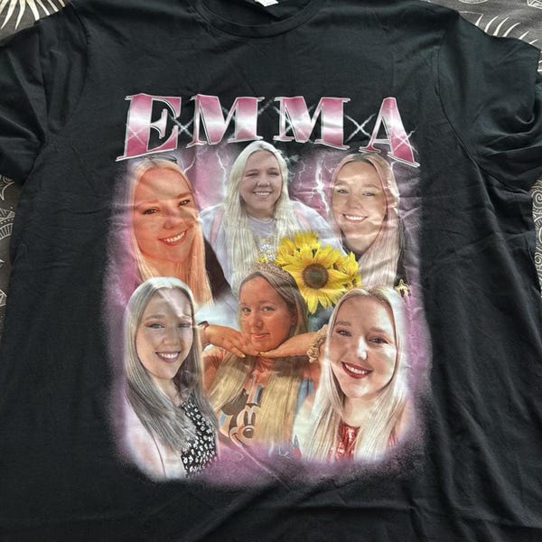 Oversized Bootleg T Shirt, Personalised Collage T Shirt, Vintage 90s ...