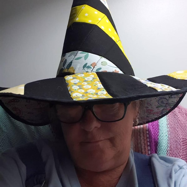The Spellbound Quilted Witch Hat Sewing Pattern | Digital PDF Pattern ...