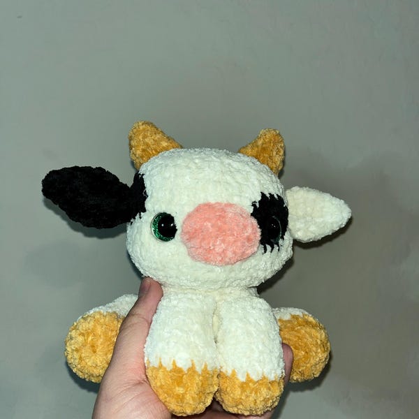 Amigurumi Cow Pattern, Plush Pattern, Stuffed Cow Toy, Cow, Crochet Cow ...