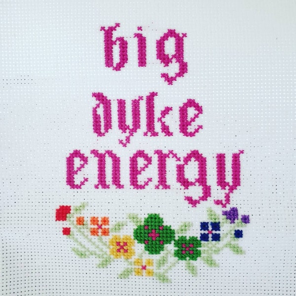 Big Dyke Energy, Modern Cross Stitch *PDF Only - Etsy