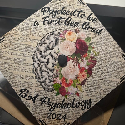 Psyched for My Next Adventure Graduation Cap Topper, Customized ...